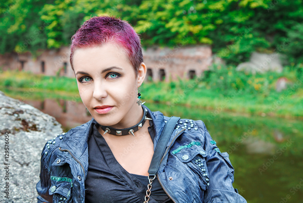 punk girl portrait Stock Photo | Adobe Stock