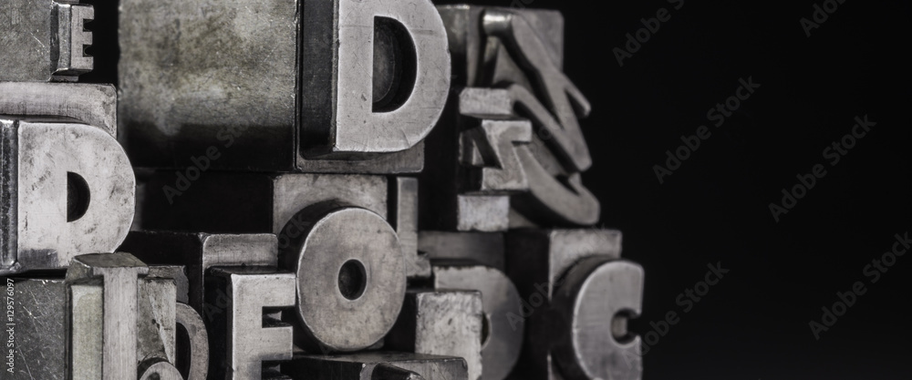 Metal Letterpress Types. Historical letterpress types, also called as ...