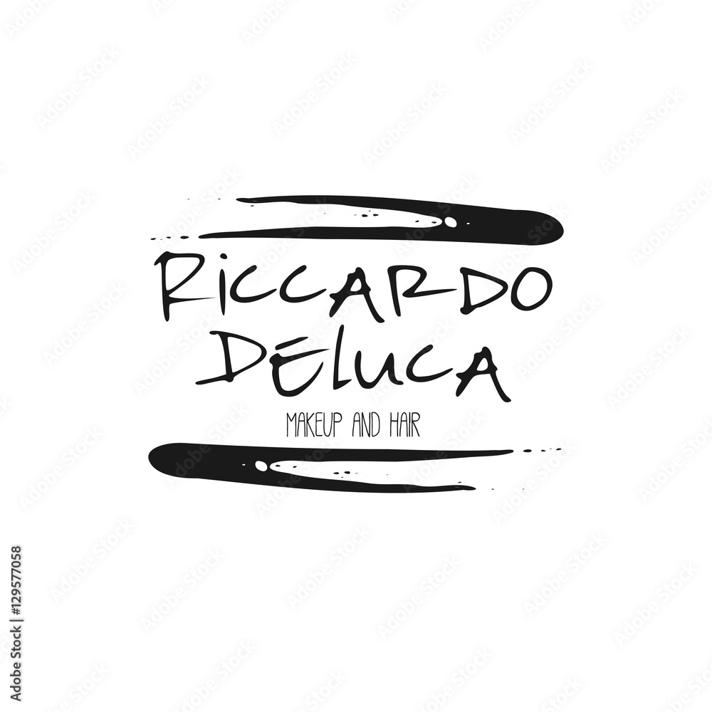 MUAH Artist design logo template. Stock Vector | Adobe Stock