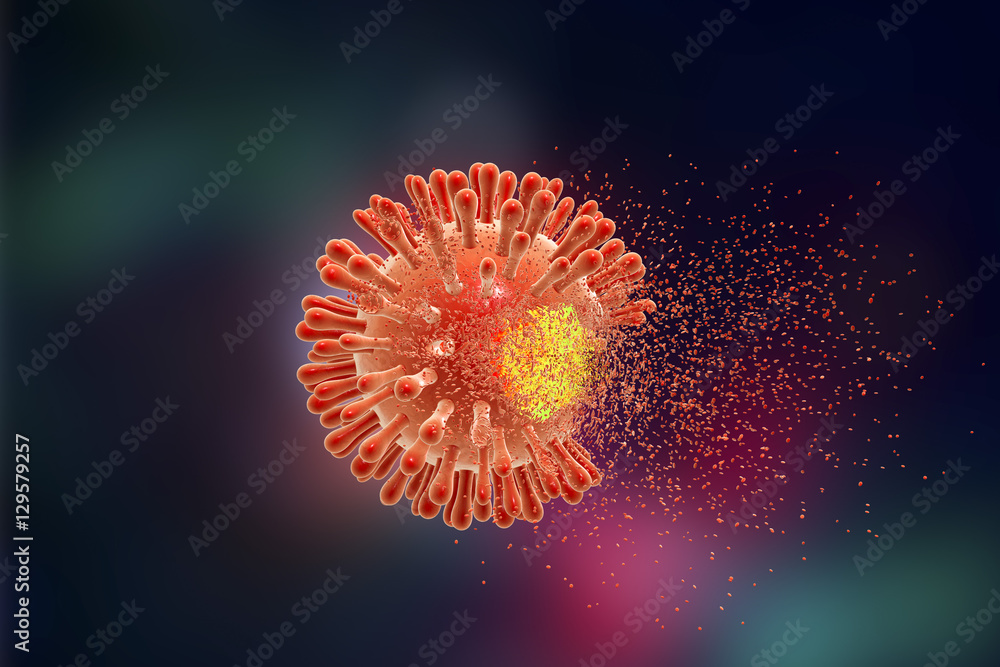Hiv Virus 3d Model