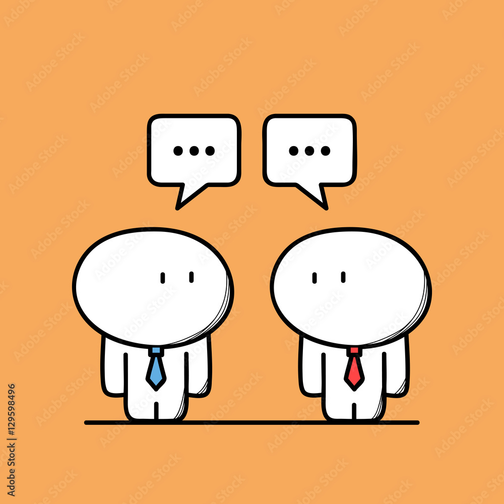 Cartoon People Talking Funny