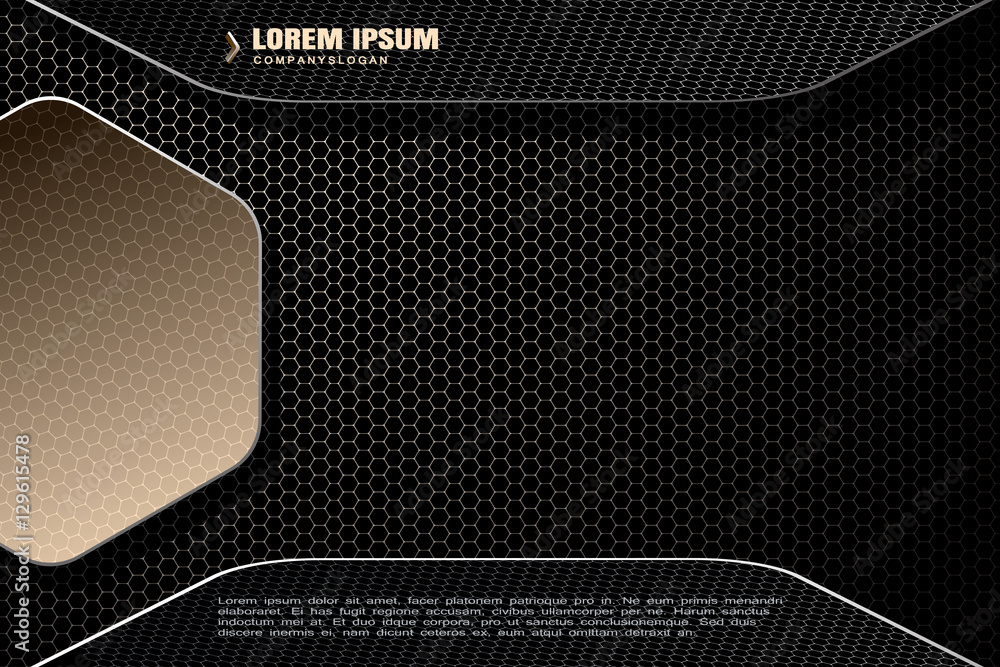 Vector illustration of the hexagon gradient white mesh background with ...