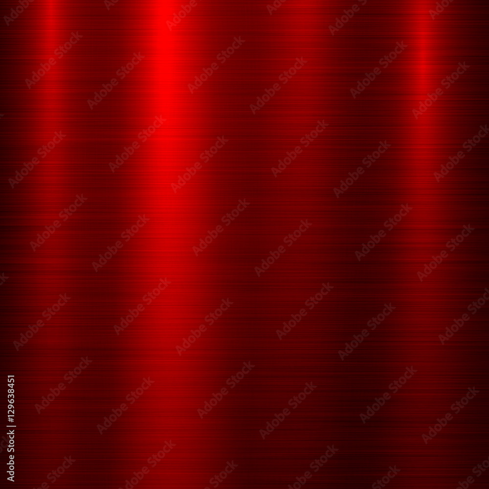 Red metal abstract technology background with polished, brushed texture ...