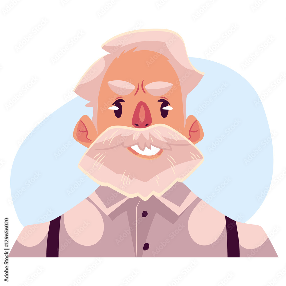 Confused Old Man Cartoon
