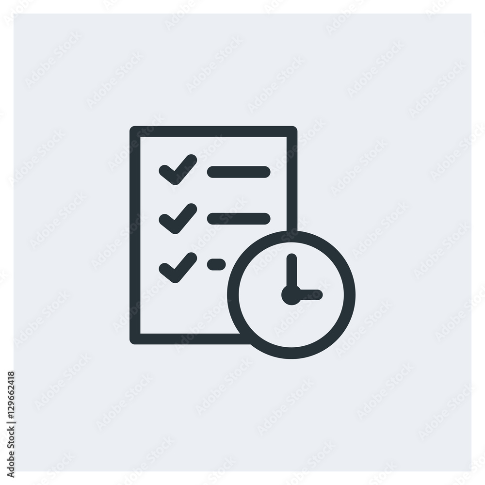Deadline icon Stock Vector | Adobe Stock