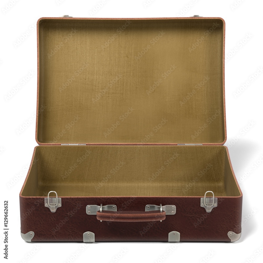 realistic 3d render of suitcase Stock Illustration | Adobe Stock