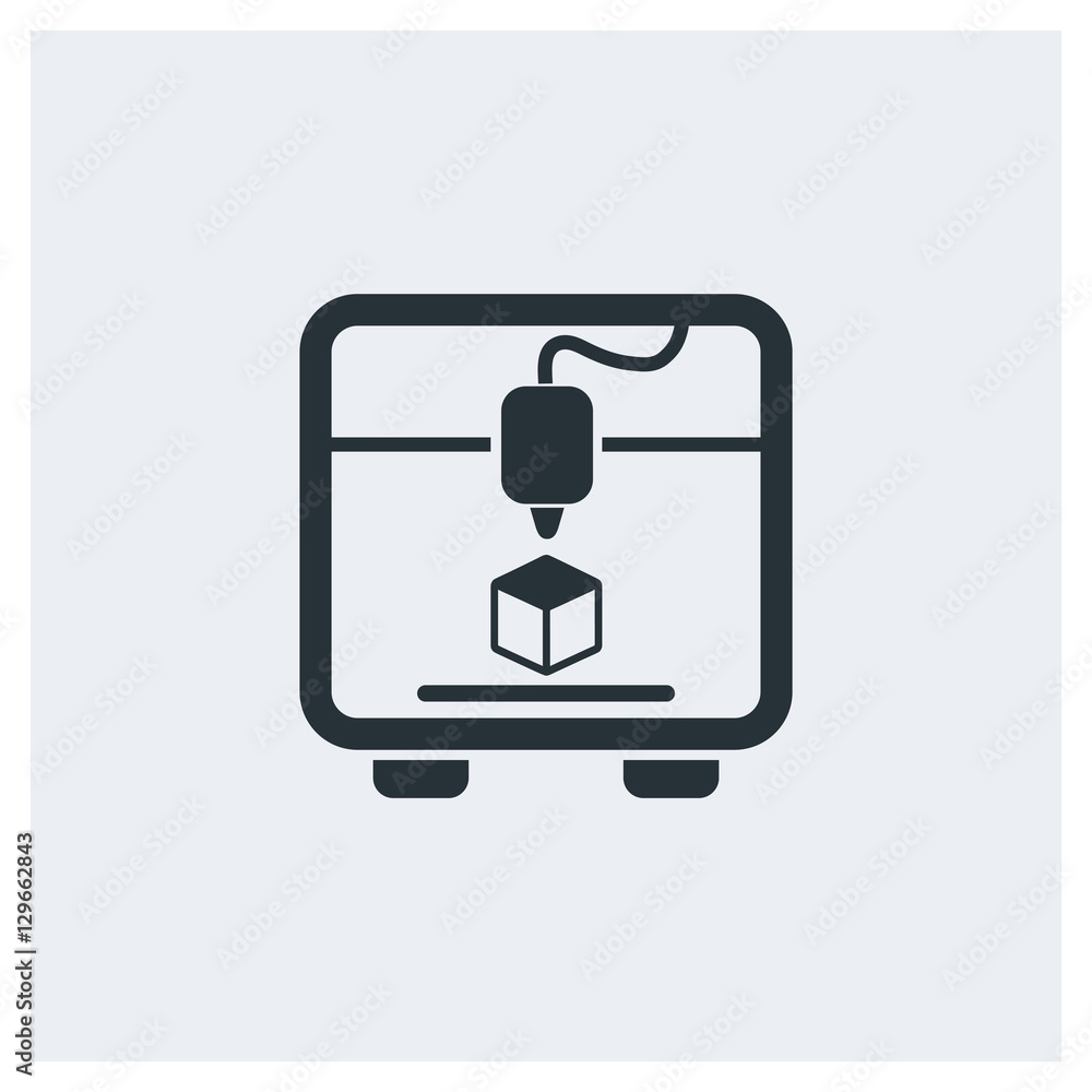 3D printer icon Stock Vector | Adobe Stock