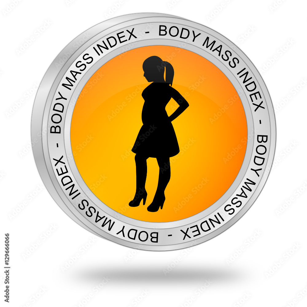 Body Mass Index Button - 3D illustration Stock Vector | Adobe Stock