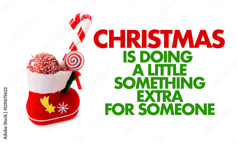 Christmas is Doing a Little Something Extra for Someone Stock Photo ...