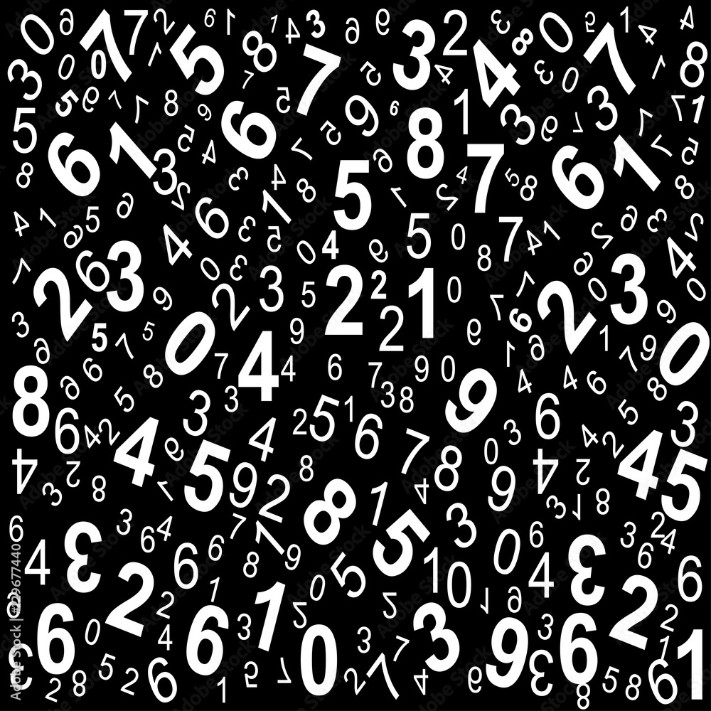number background Stock Vector | Adobe Stock