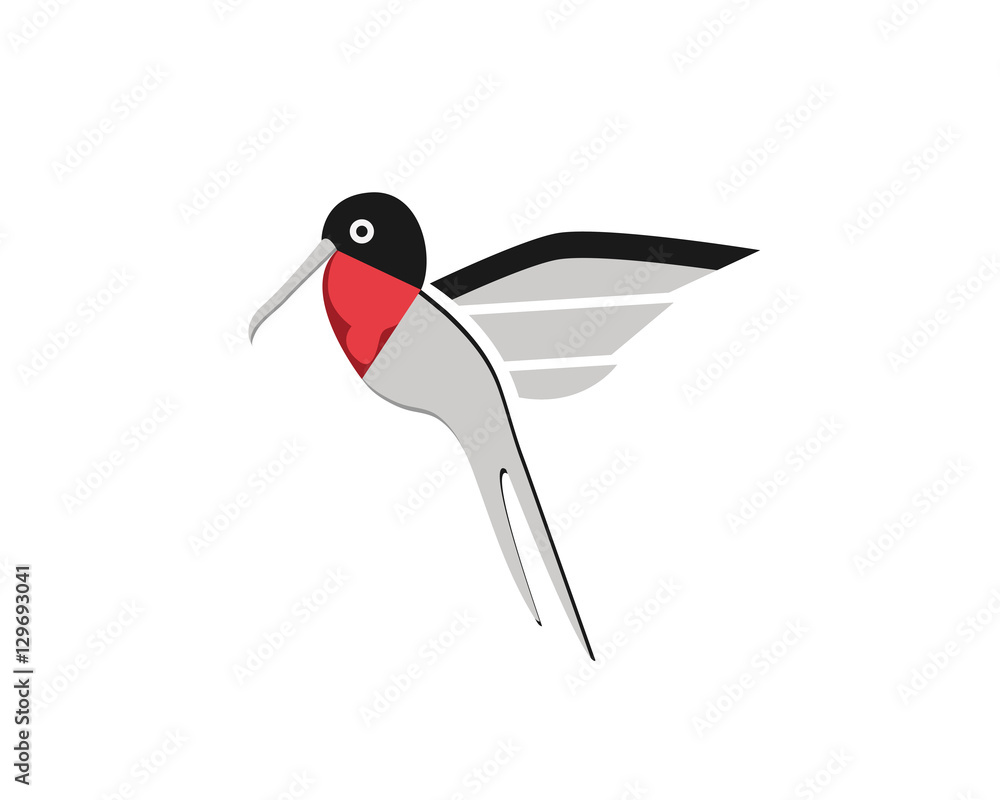 Modern Bird Logo - Frigate Bird Symbol Stock Vector | Adobe Stock