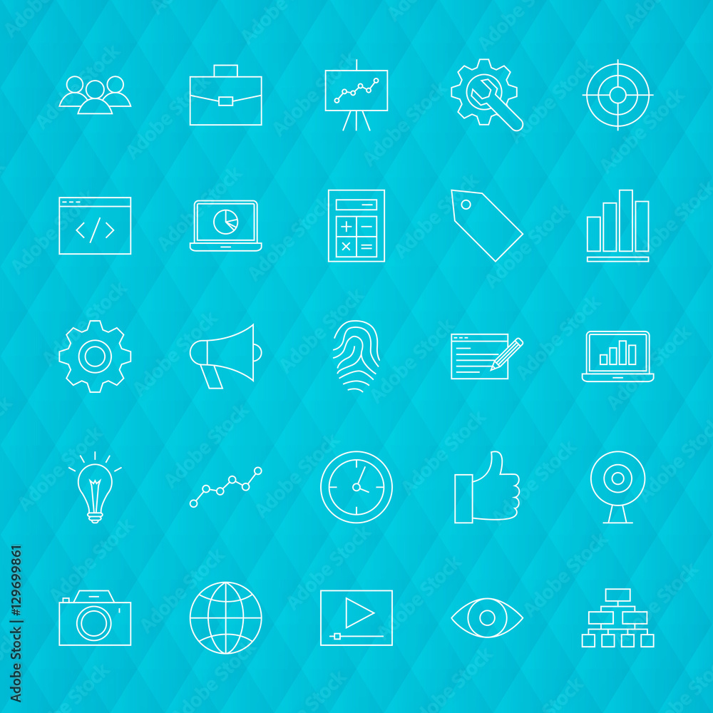 Web Development Line Icons Stock Vector | Adobe Stock Web Development Line Icons Stock Vector | Adobe Stock