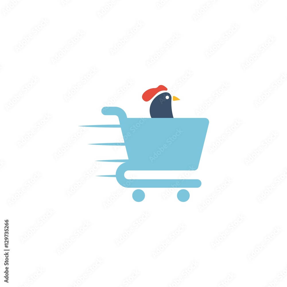 Chicken Shop Logo Design Element Stock Vector | Adobe Stock