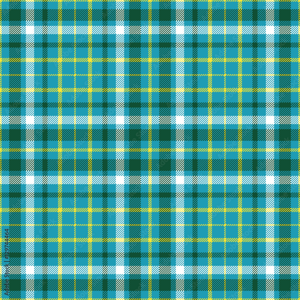 Seamless tartan plaid pattern. Checkered fabric texture print in dark ...