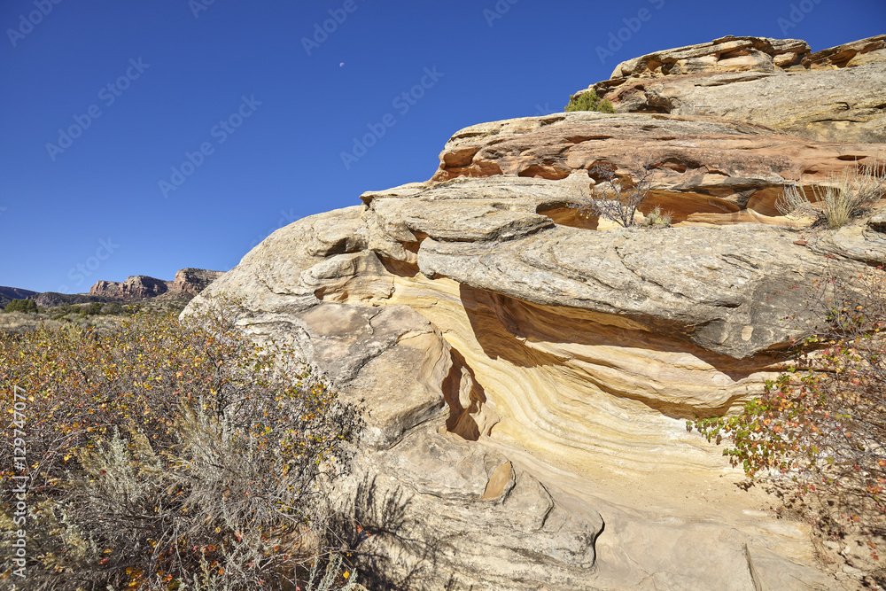 Rock formations in the Colorado National Monument, Colorado, USA Stock ...
