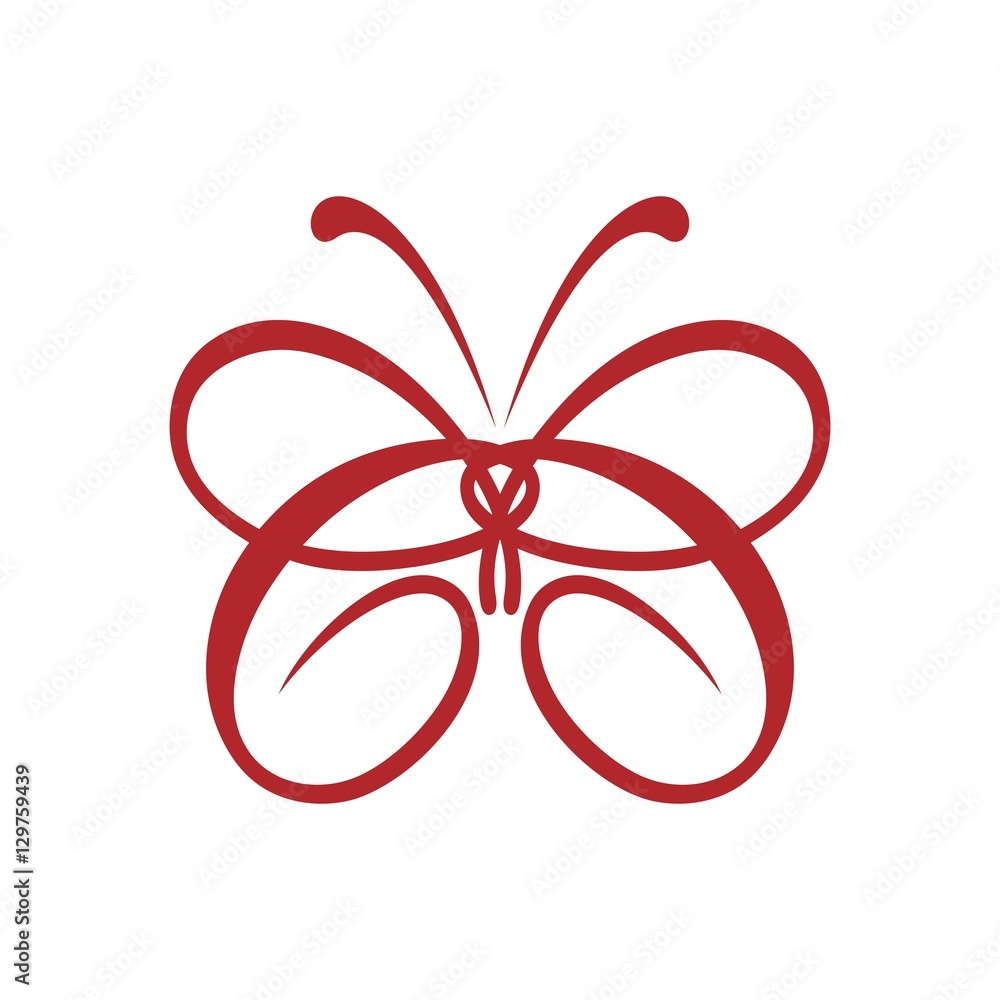 letter C logotype with script style. butterfly logo form by letter c ...