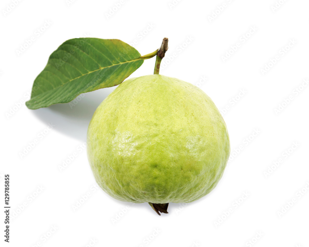 Guava isolated on white background.Fresh guava isolated Stock Photo ...