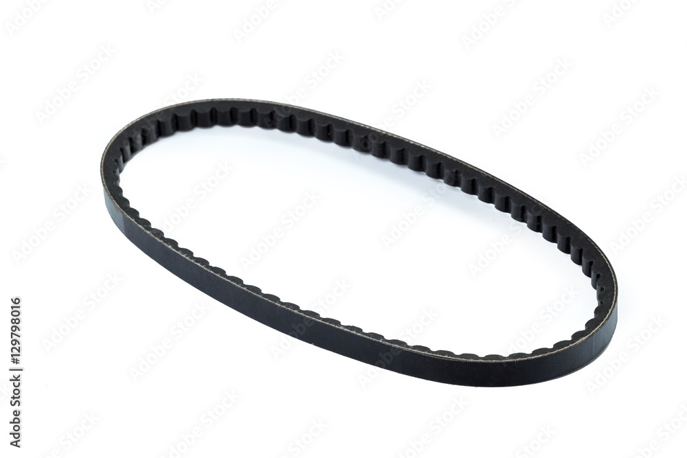 Car engine belt on white background Stock Photo | Adobe Stock