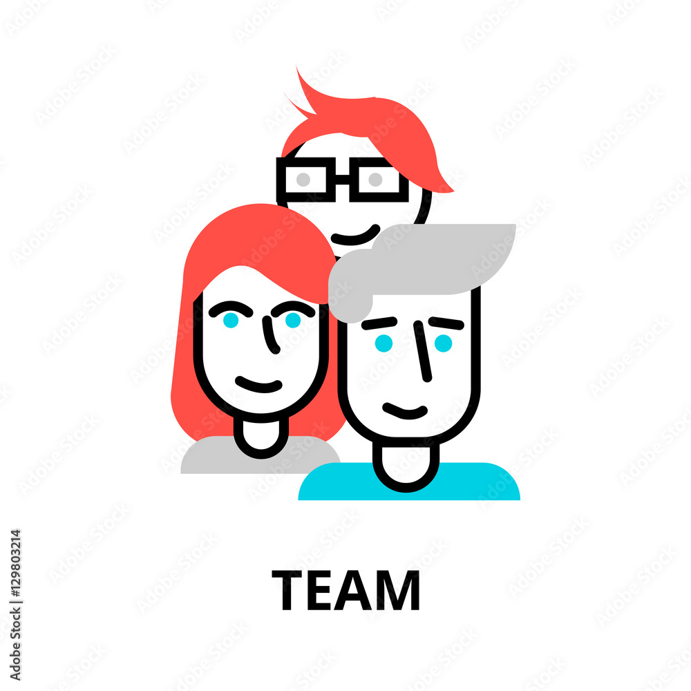 Team icon, for graphic and web design Stock Vector | Adobe Stock