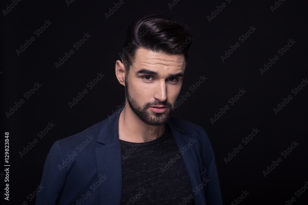 good looking man, fashion model, face, head Stock Photo | Adobe Stock