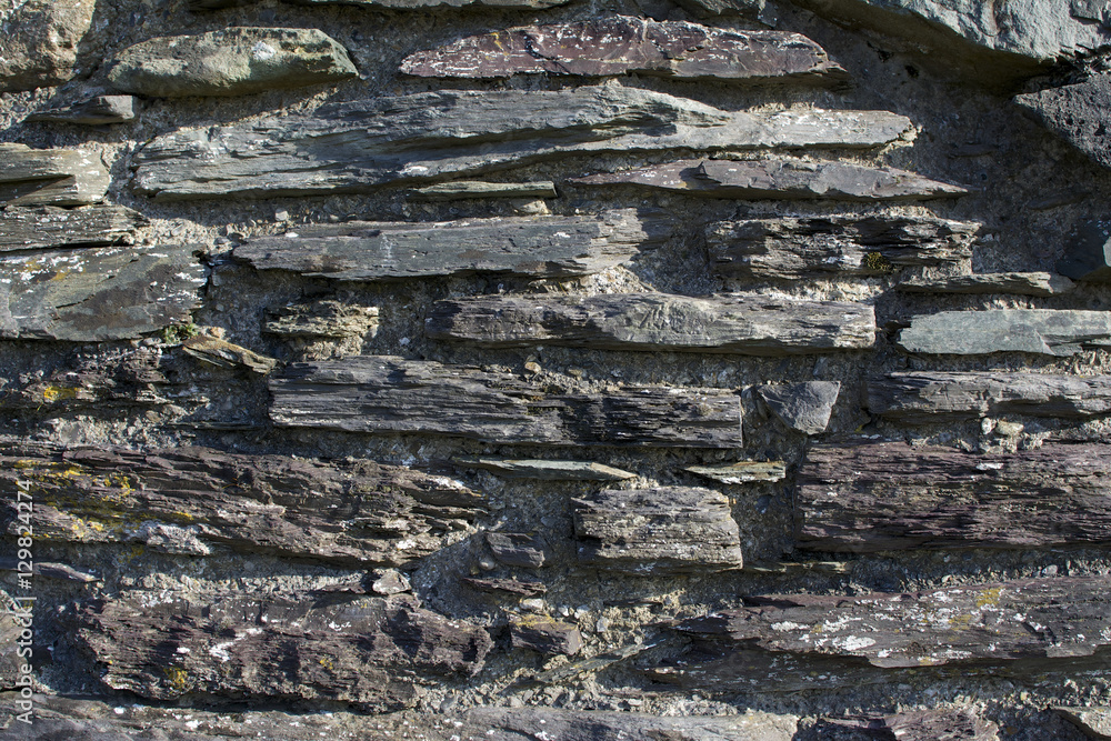 Protruding Slate wall, ancient stone house, Great for 3D CGI texturing ...