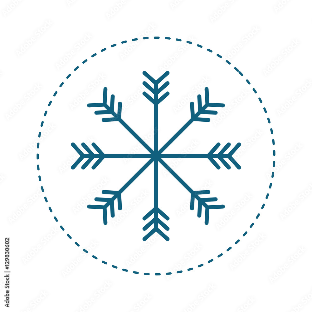 snowflake icon over white background. vector illustration Stock ...