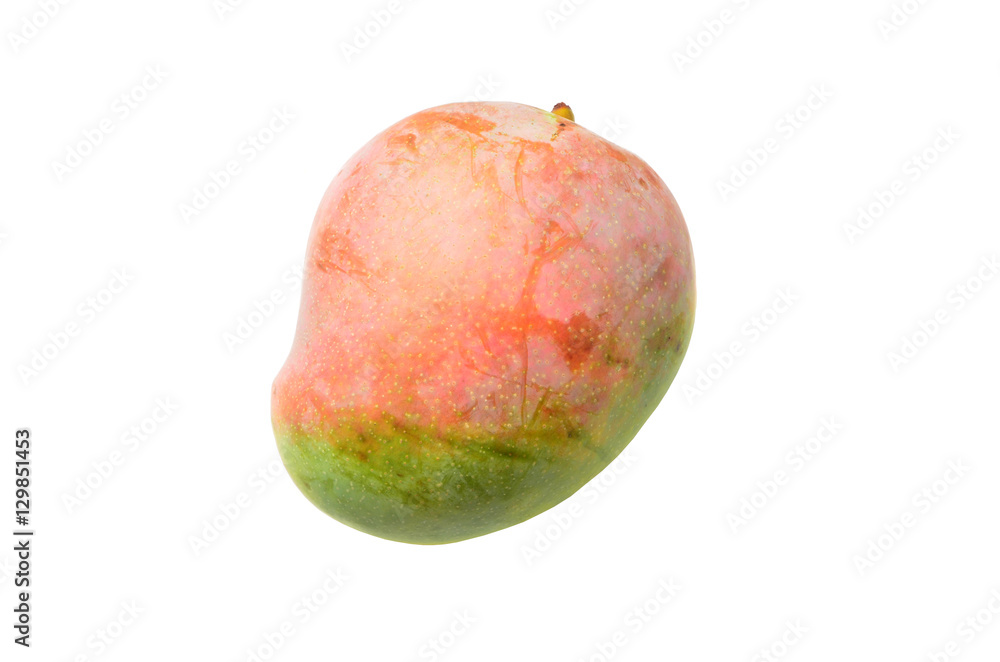 Apple mango fruit isolated on white background Stock Photo | Adobe Stock