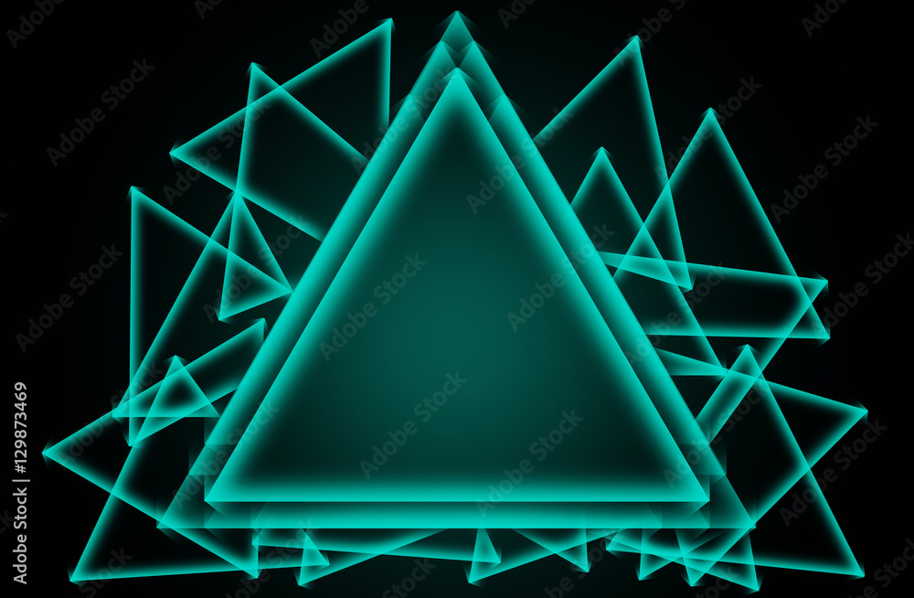 The triangle symbol design. Stock Photo | Adobe Stock
