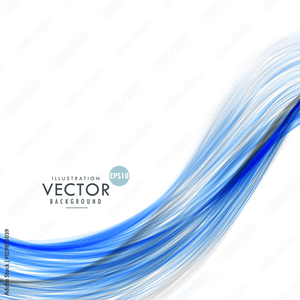 abstract blue wave background made with lines Stock Vector | Adobe Stock