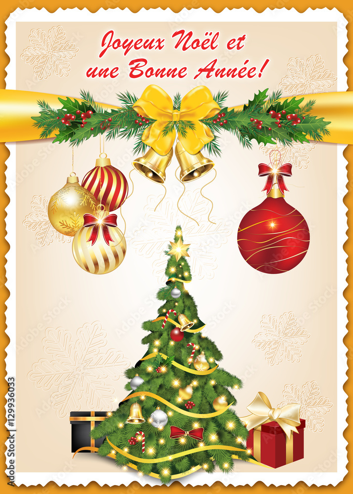 Joyeux Noël et une Bonne Année! - Carte de voeux pour le nouvel an ...