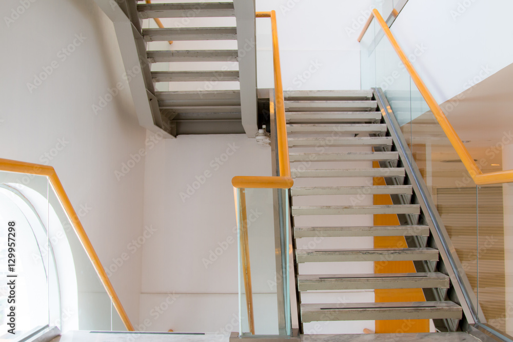 Luxury office buildings, indoor stairs interior decoration Stock Photo ...