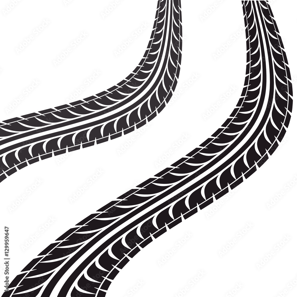 tire tracks isolated icon vector illustration design Stock Vector ...