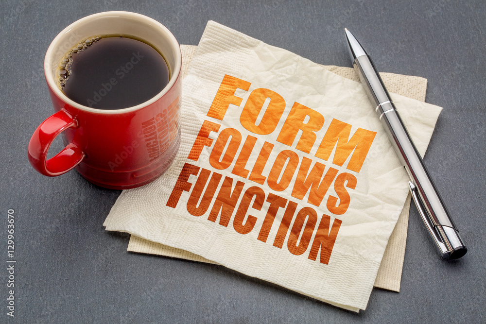form follows function design principle Stock-Foto | Adobe Stock