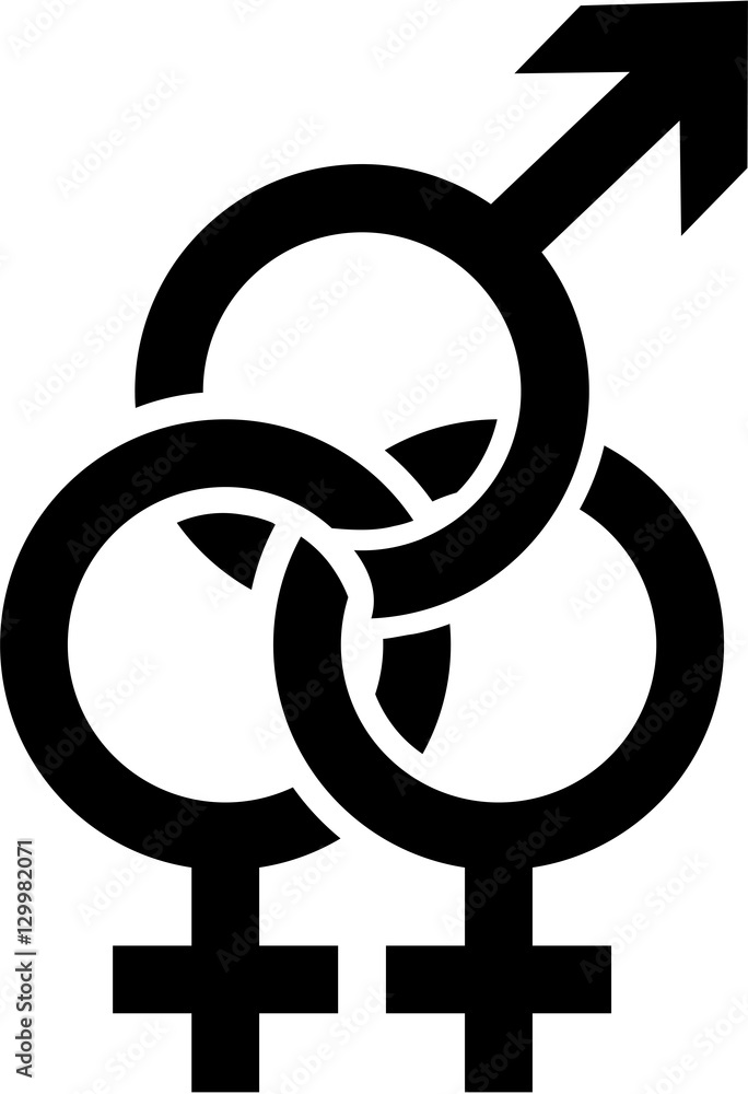 Bisexual sign Stock Vector | Adobe Stock