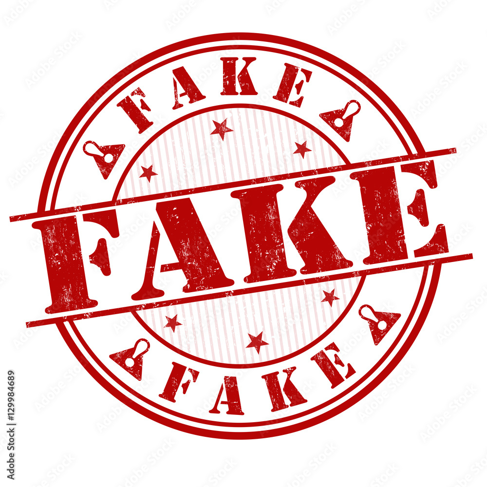Fake sign or stamp Stock Vector | Adobe Stock