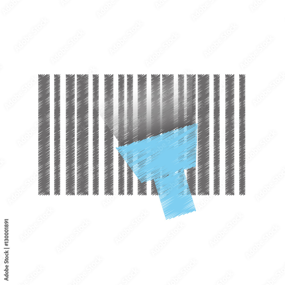 Bar code symbol icon vector illustration graphic design Stock Vector ...