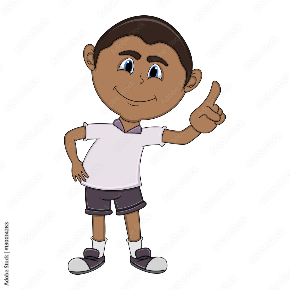 Kid Pointing Finger Clip Art