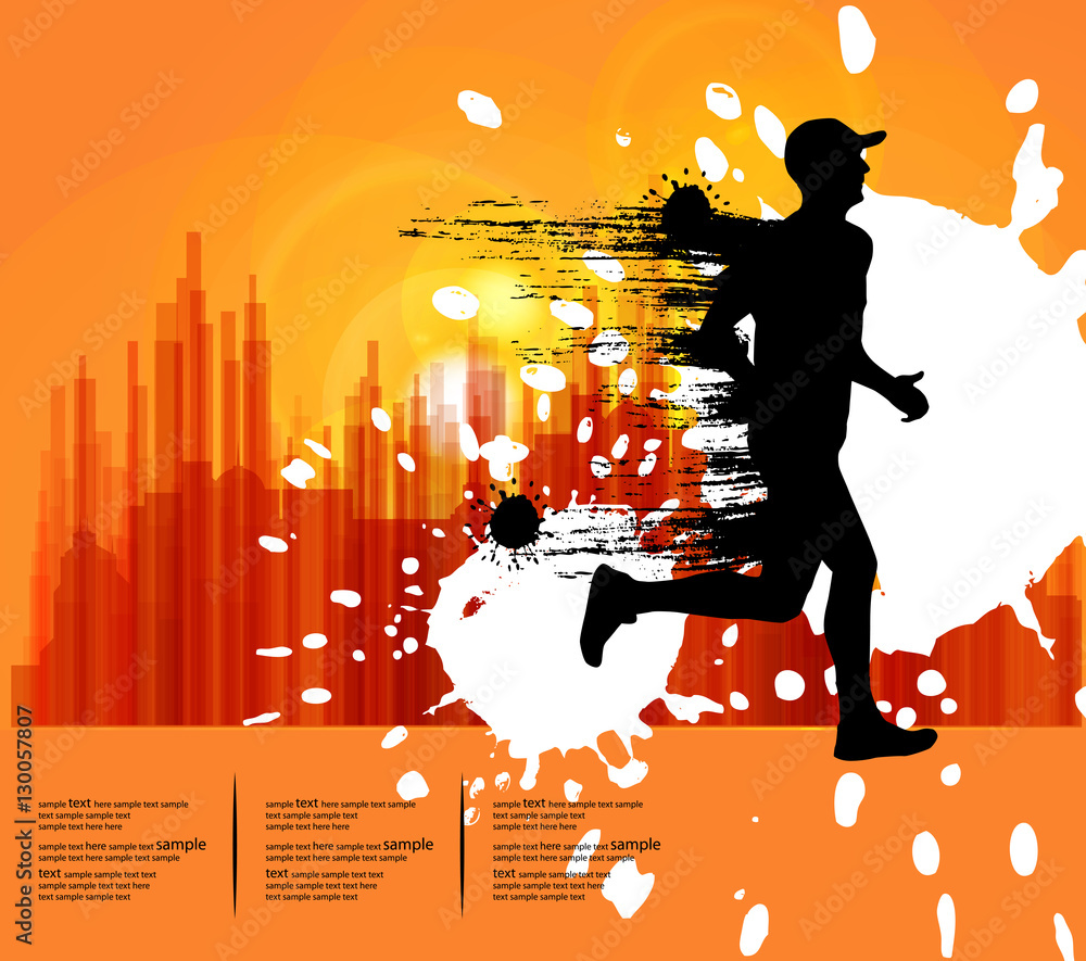Marathon vector illustration Stock Vector | Adobe Stock
