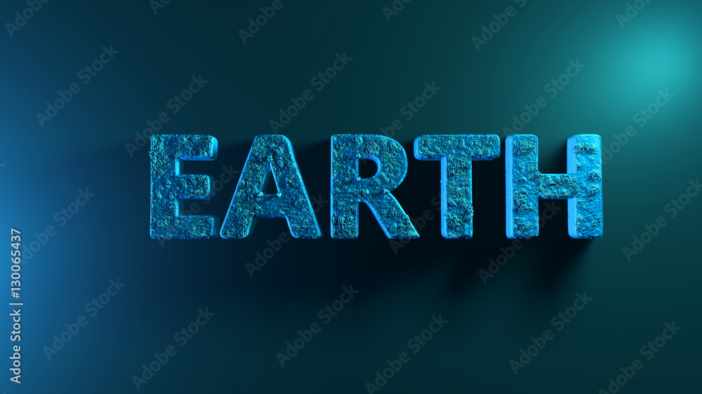 Name of the planet Earth Stock Illustration | Adobe Stock