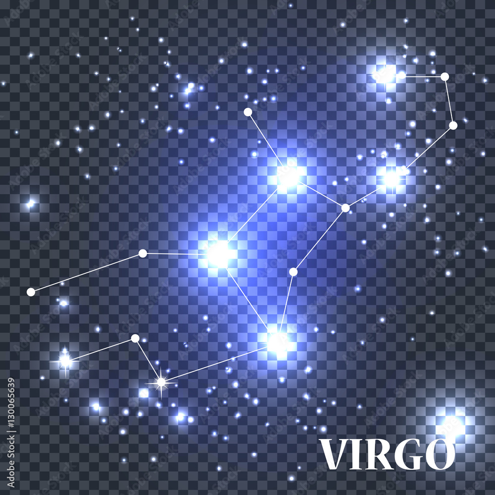 Symbol: Virgo Zodiac Sign. Vector Illustration. vector de Stock | Adobe ...
