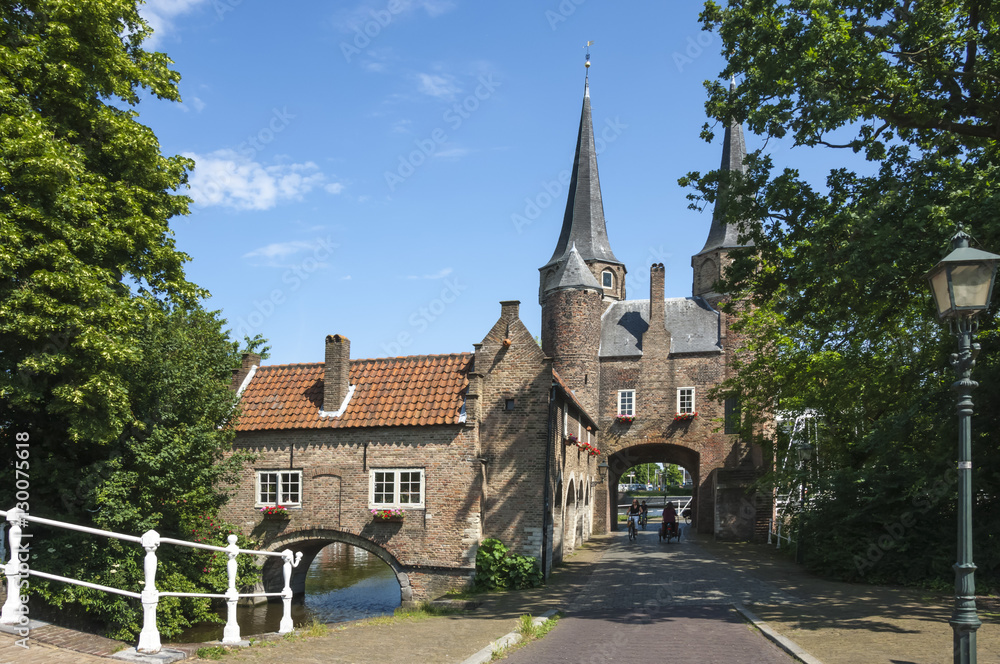 The 16th century East Port Gate, Delft, Holland Stock Photo | Adobe Stock