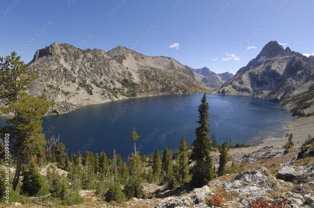 Sawtooth Lake, Sawtooth Mountains, Sawtooth Wilderness, Sawtooth ...