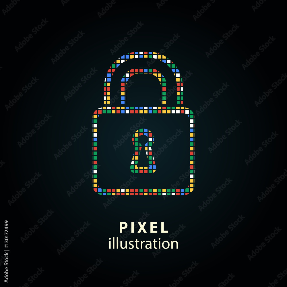 Lock - Pixel Illustration. - Stock - GamesAgeddon