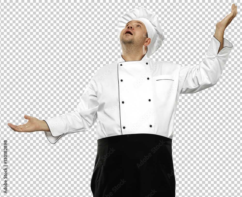 cook chef and photo with saved path Stock Photo | Adobe Stock