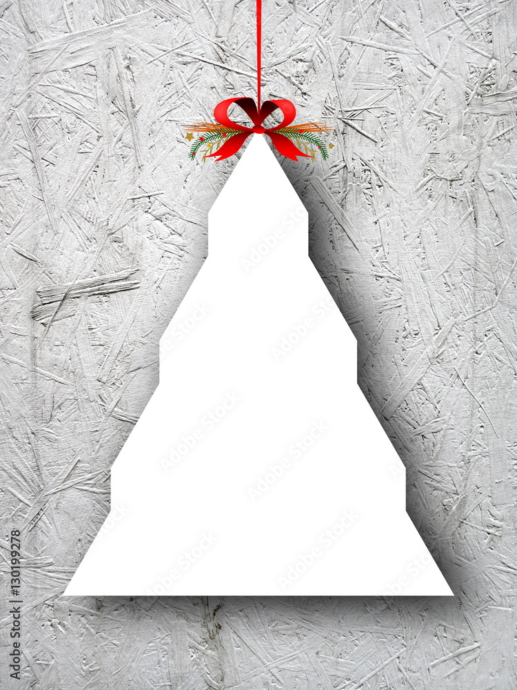 Blank tree shaped ornament frame hanged by clip with comet star and ...