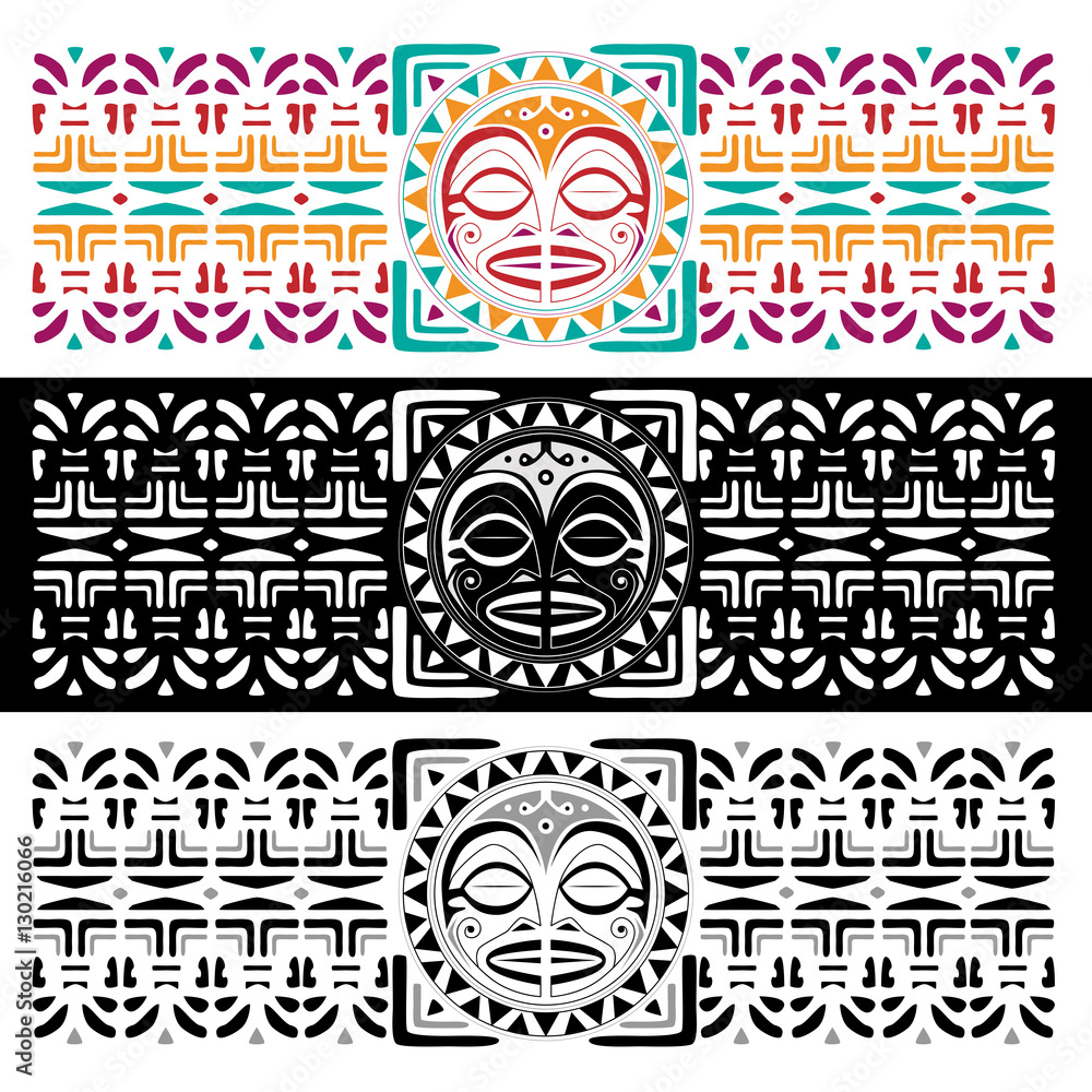 Maori seamless pattern background for business Stock Vector | Adobe Stock