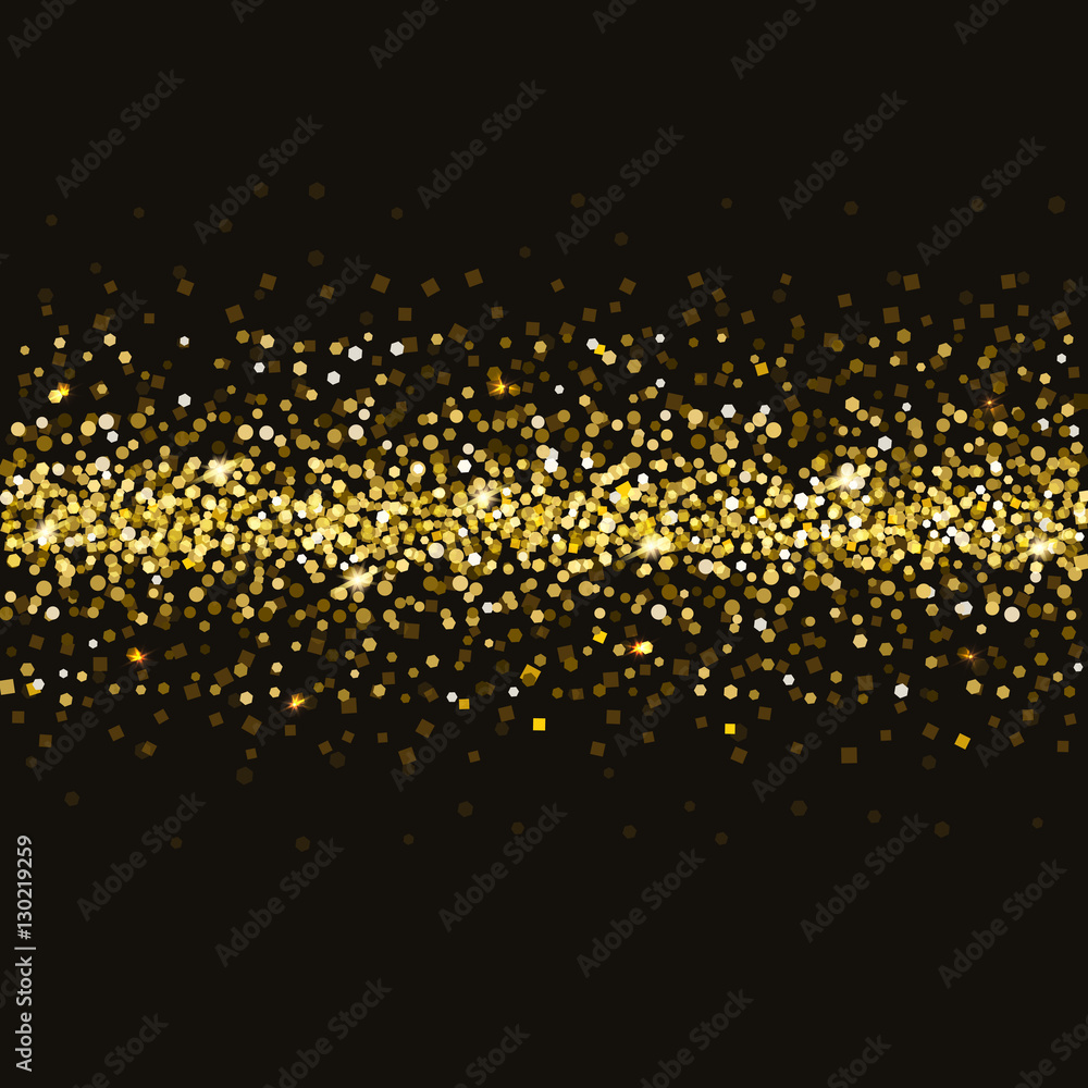 Golden symbol of exclusivity, the label VIP with glitter. Very ...