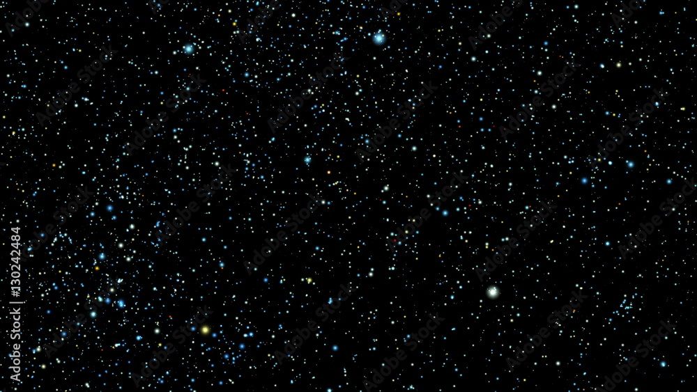 3D star field move in space 4k Stock Photo | Adobe Stock