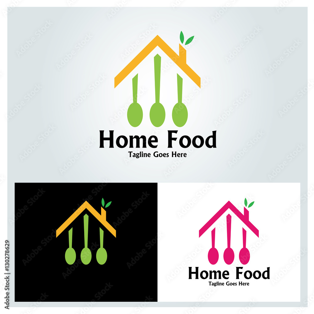 Home food logo design template ,Vector illustration Stock Vector ...