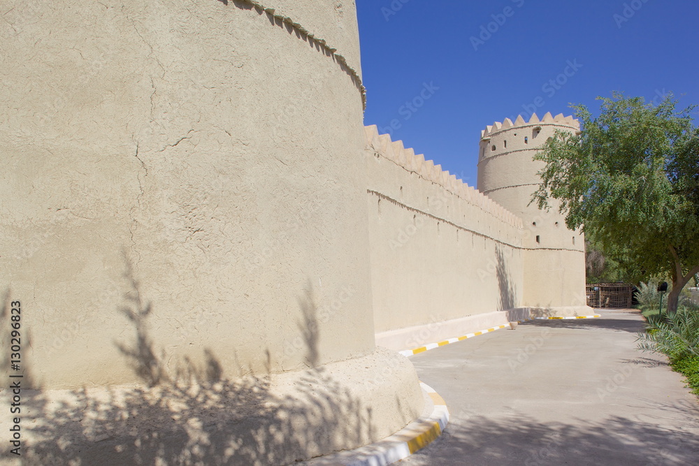 Sultan Bin Zayed Fort, now the Al-Ain Museum, Al Ain, Abu Dhabi Stock ...
